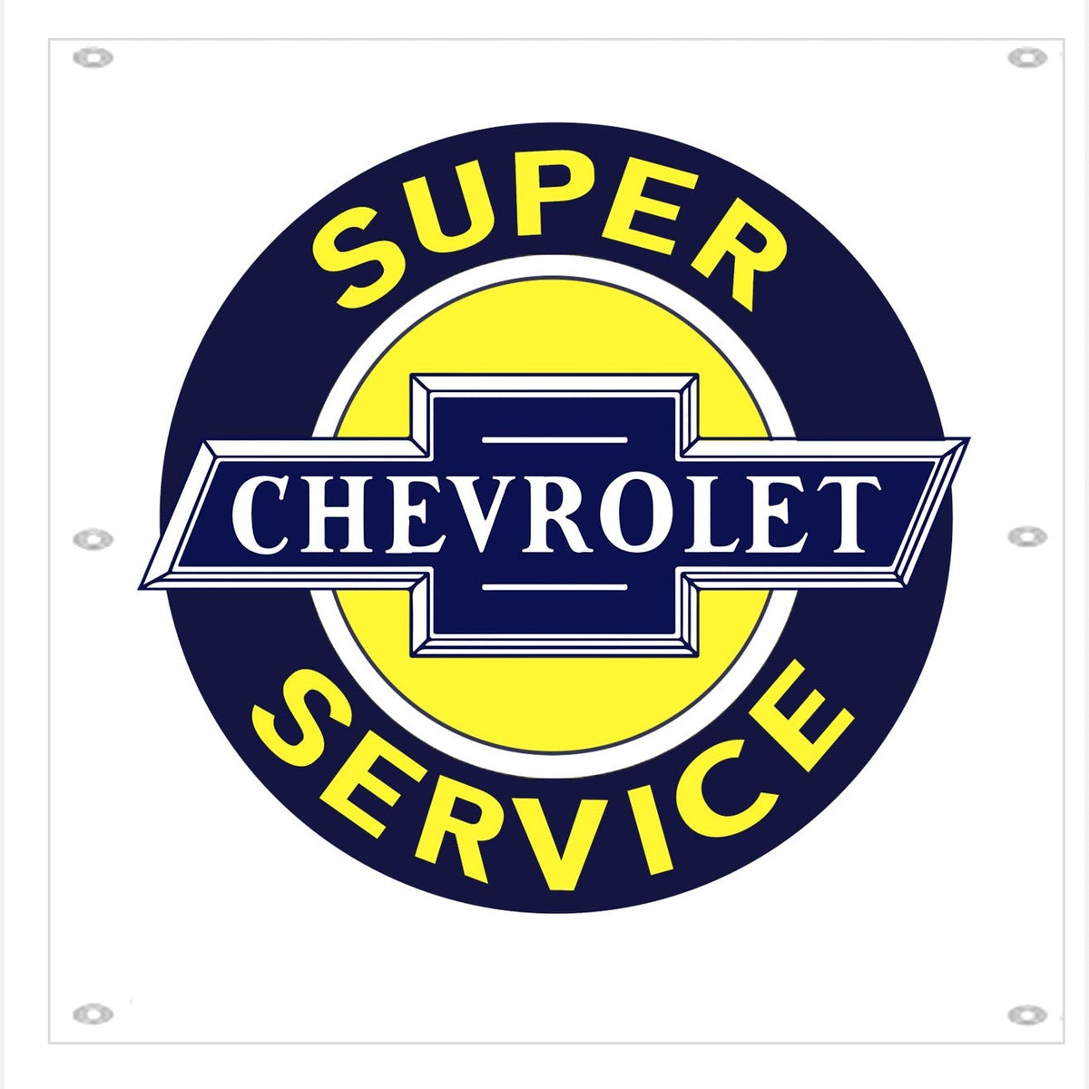 CHEVROLET SUPER SERVICE GARAGE BANNER – Duque Hoodliner Productions